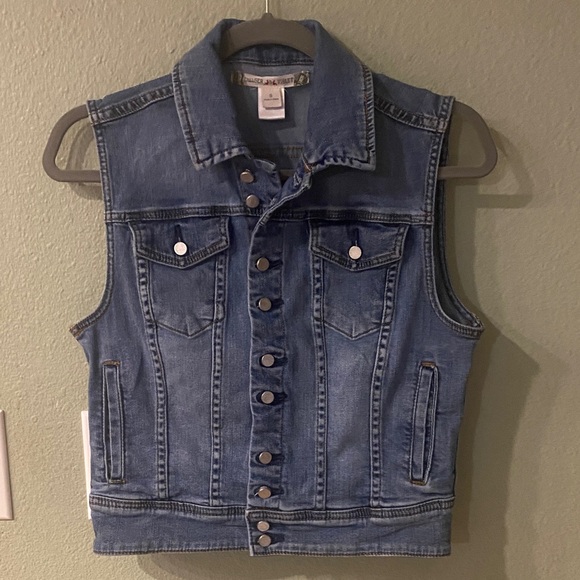 Chelsea & Violet | Jackets & Coats | Chelsea Violet Blue Denim Vest ...